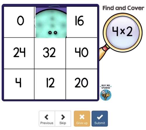 3RD GRADE BEGINNING MULTIPLICATION FACTS BOOM CARDS HIDDEN PICTURE ...