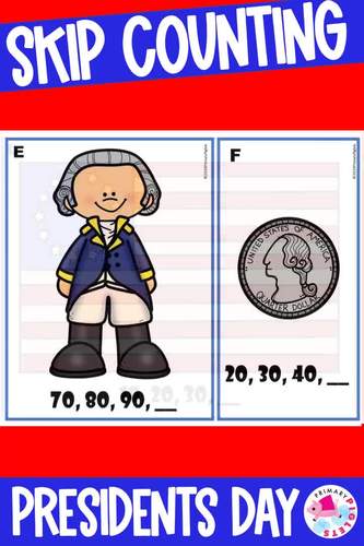 Skip Counting - Presidents Day Math by Primary Piglets | TPT