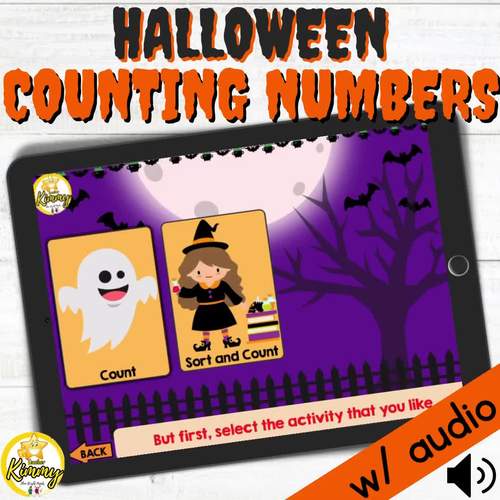 Halloween Counting Numbers Boom Cards by Teacher Kimmy | TPT