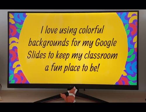 Bold Colors Slideshow Backgrounds (PPT & Google Slides templates)