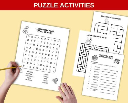 2024 Lunar New Year Activity Bundle | 2024 Chinese New Year Activity Bundle