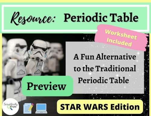 Periodic Table-Star Wars Edition Activity (Print and Digital Options)