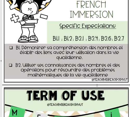 (FRENCH) LES NOMBRES ENTIERS MATH JOURNAL : Grade 7 MATH 2020 Curriculum