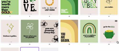 No-Prep Retro Boho | March St. Patrick's Day Bulletin Board Posters