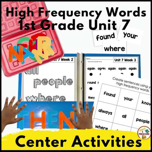 Benchmark Advance High Frequency Word Activities | 1st Grade Unit 7