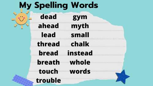 Digital-Wonders Second Grade Spelling- Unit 5 Week 5 by Digital Kept Simple