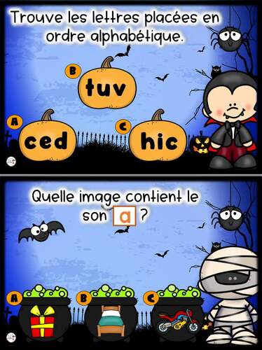French Halloween Activity | Rallye Halloween 1re - Français | TPT