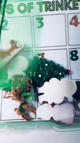 12 Days of Trinkets Christmas Holiday Printable Chart by Speech and Smile