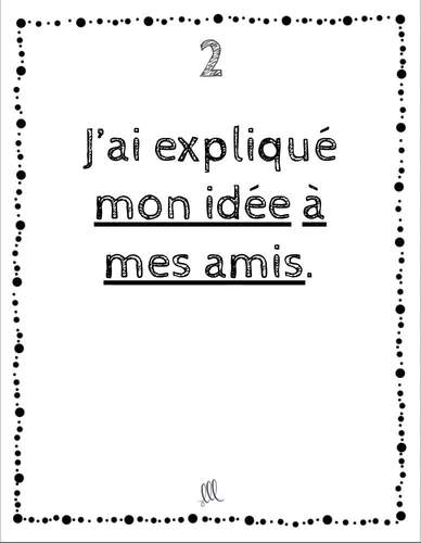 French Double Pronouns - French Challenge Task Cards Activity | TPT