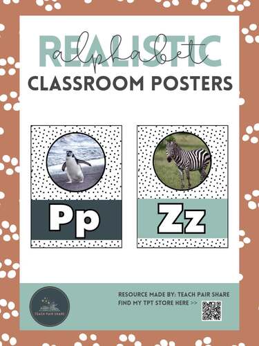 Pre K-3rd | Realistic Image Alphabet Posters | Calm & Colorful ...