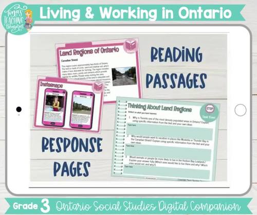 Living & Working in Ontario Unit! Grade 3 Ontario Social Studies 2023 ...