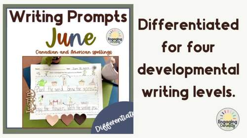 Writing Prompts June by Engaging Curiosity | TPT
