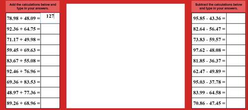 Mystery Digital Pixel Art NO PREP - Shopping Decimal Addition and ...