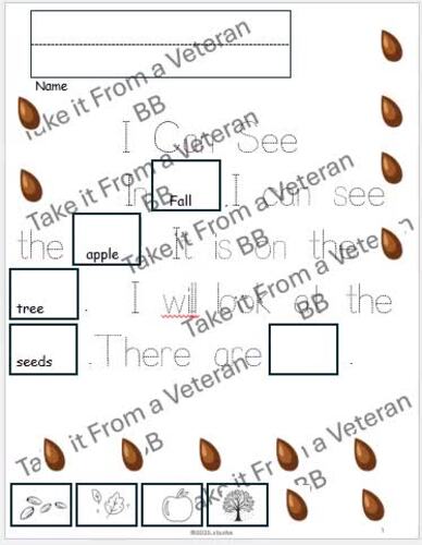 Preschool Kindergarten First Worksheets Math Numbers 1 to 100 Apple Seeds