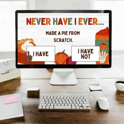 Never Have I Ever Thanksgiving Edition Morning Meeting Activity Brain Break