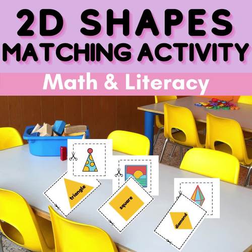 Shapes Activity | 2D Shapes Sort | Math Center | Kindergarten Math ...