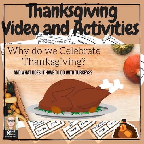 November Thanksgiving Video & Activities (The First Thanksgiving)