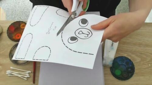 Winter kids painting class idea, Easy polar bear craft activity for ...