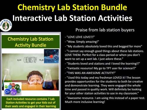 Chemistry Lab Station Activity Bundle-13 Included -Engaging, Hands-on ...