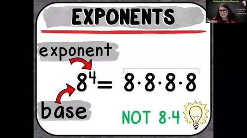 Laws of Exponents Posters by Delzer's Dynamite Designs | TPT