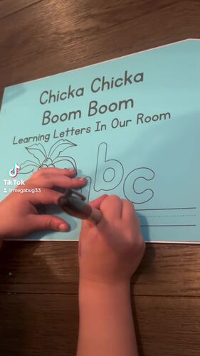 Create a Chicka Chicka Boom Boom Book Craft Activity for Alphabet Practice