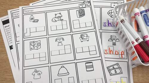 BOXED Writing Phonics Sheets by Tara West - Little Minds at Work