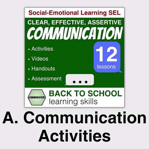 6Cs Communication A: Activities and Games | Social-Emotional Learning ...