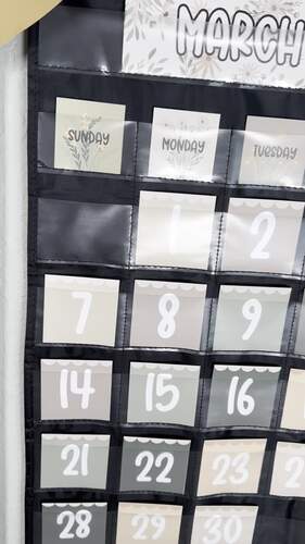 Vintage Floral Calendar Kit | EDITABLE | Vintage Classroom Decor