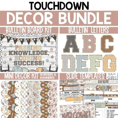 Football Bulletin Board Decor Bundle / Sports Decor Bundle | TPT