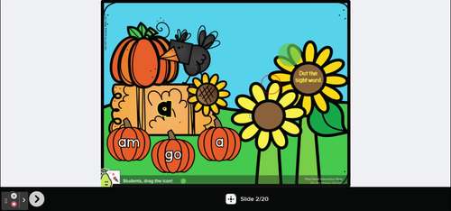 September Thematic Literacy Pear Deck Google Slides Add-On Activities