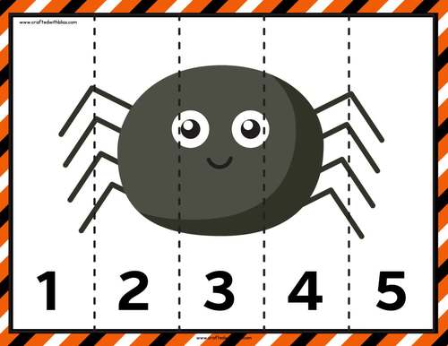 Halloween Alphabet and Number Order Puzzle (Math and Literacy Center)