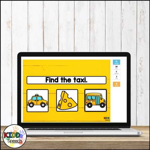 Preschool Speech Therapy Color Yellow BOOM Cards | TPT