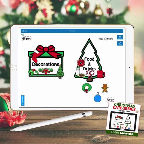 Christmas Categories Boom Cards by Speech Friend | TPT