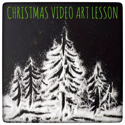 Christmas Art Video Lesson by Start Art Education | TPT