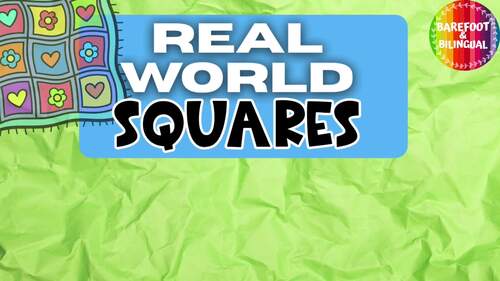 Real World Square Clipart | 2D Shape Math Clipart | Real Life Objects