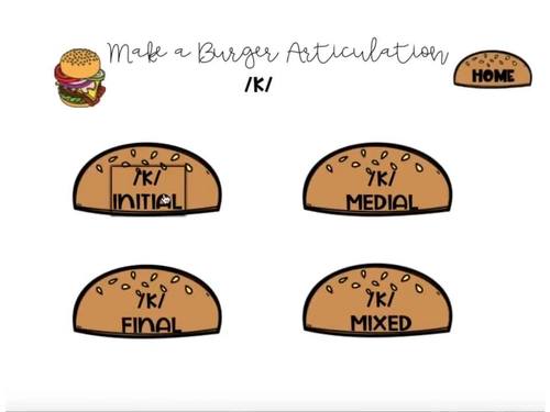 Make a Burger Boom Cards: Earlier Developing Sounds by Thrifty Speechy