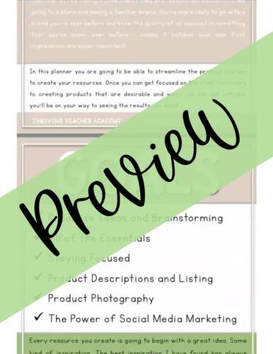 TpT Seller Product Planning Guide by Jillian Fernandez | TPT