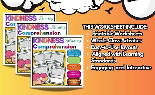 Kindness Reading Comprehension Nonfiction Passages 3rd,4th,5th,6th,7th ...