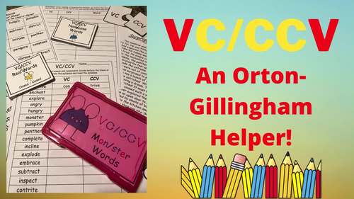 VC/CCV Orton-Gillingham Helper by Helpful Handouts | TPT