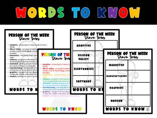 Social Studies Activities | Historical Figure | Biography | Steve Jobs