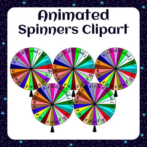 Animated GIF Spinners Clipart – Lowercase Letters | TPT