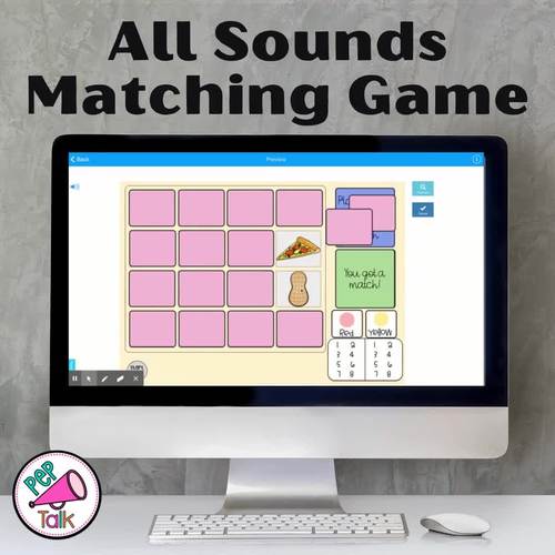 All Sounds Articulation Matching Game BOOM CARDS Distance Learning by ...