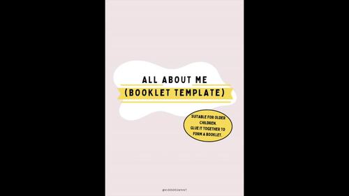 All About Me Apple & Caterpillar - Back To School Bulletin Board Activity