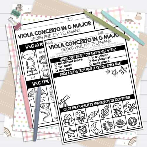 Classical Music Activities | Peaceful | TPT