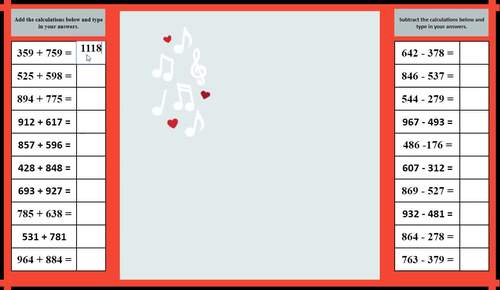 Digital Pixel Art NO PREP -Rockstar Gnome GIFs 3-digit Addition and ...