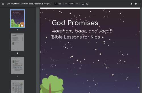 God PROMISES: Abraham, Isaac, Rebekah, & Joseph - Bible Lessons for Kids
