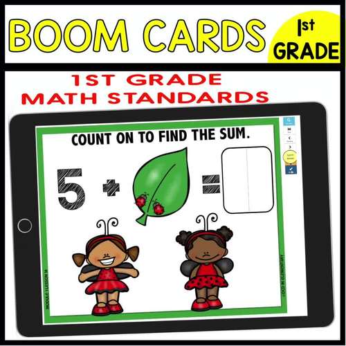 Count ON to Find the Missing Number Boom Cards | Counting On Task Cards
