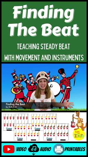 Finding The Beat - A Steady Beat Activity for Preschool - 2nd Grade