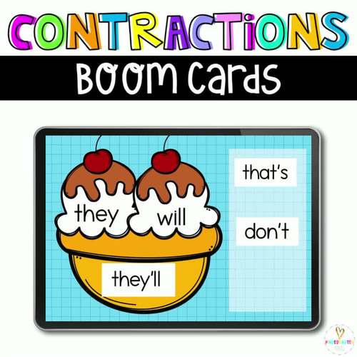 Contractions Worksheets Printables and Digital Unit for First Grade