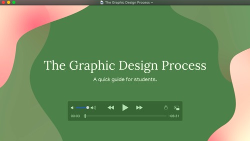 The Graphic Design Process - Narrated Slideshow and 7 Worksheets!